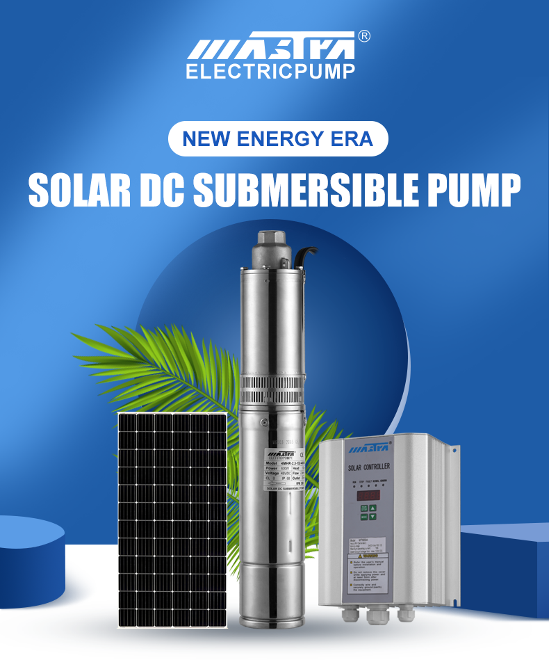 MASTRA solar submersible screw borehole pumps set Solar DC water Pump system 1 3 hp submersible ...